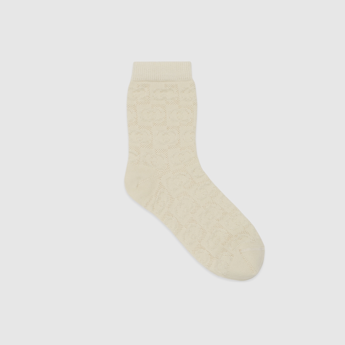 Children's Interlocking G cotton socks in ivory | GUCCI® US