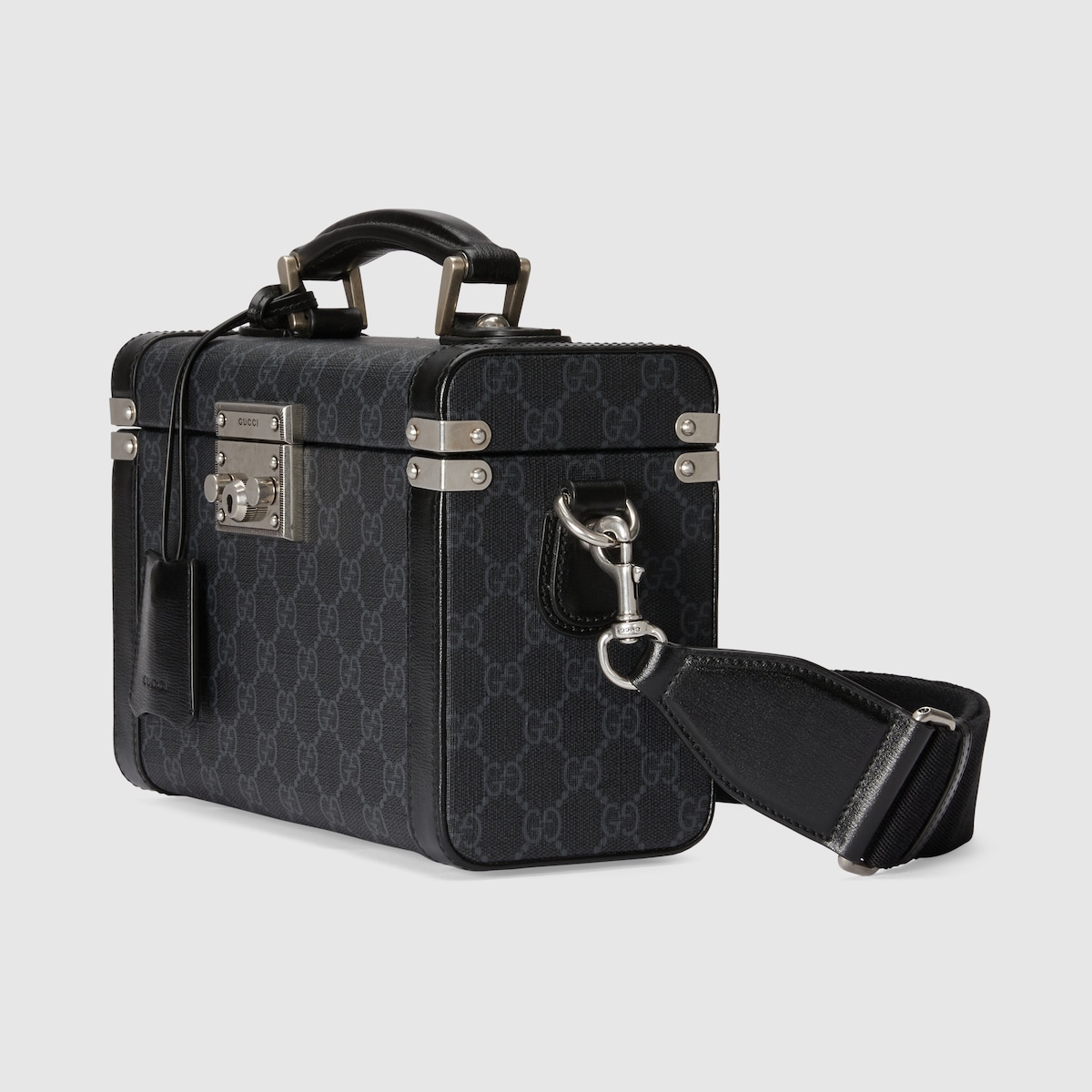 GG beauty case in black Supreme | GUCCI® Australia