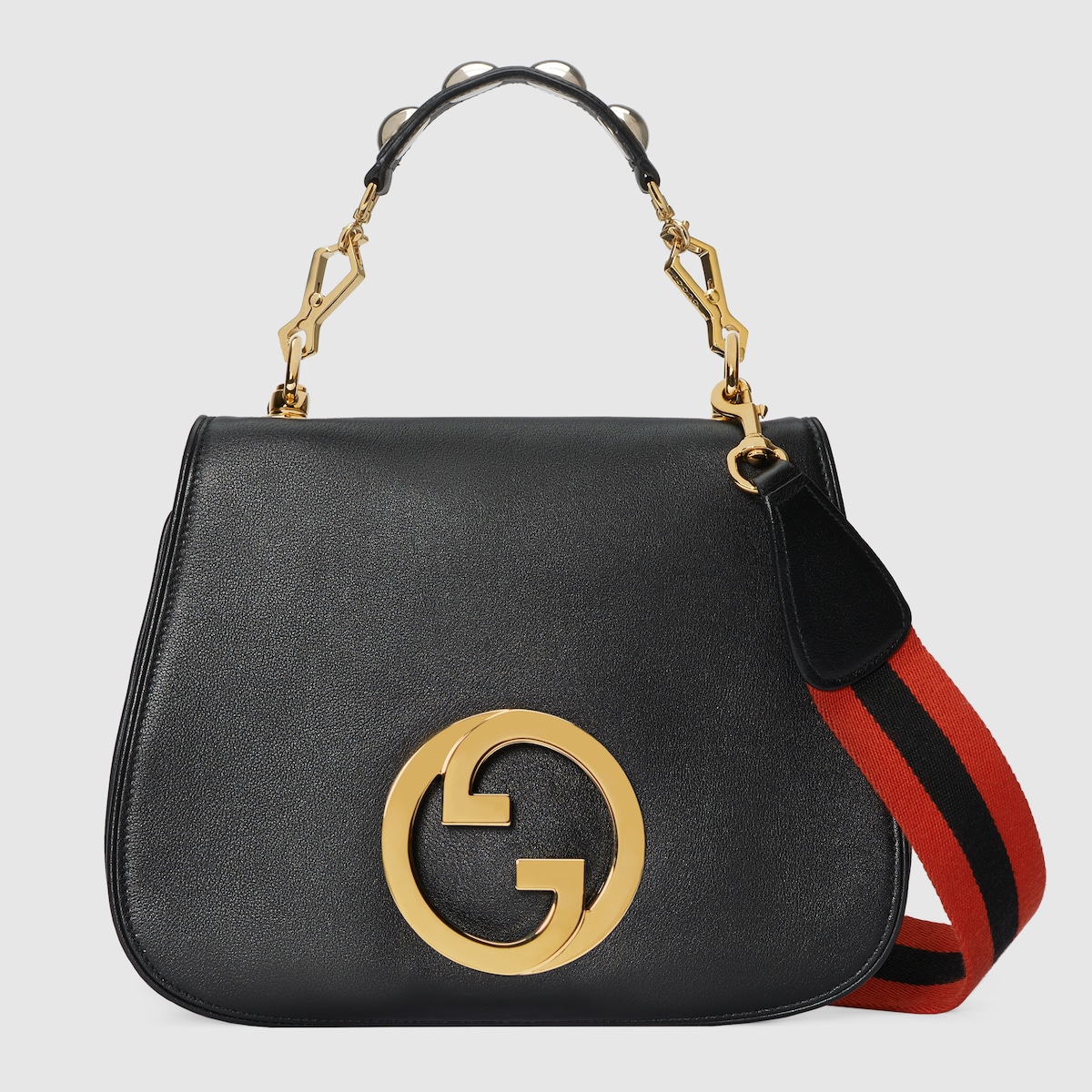 Gucci Blondie top handle bag in black leather | GUCCI® NZ