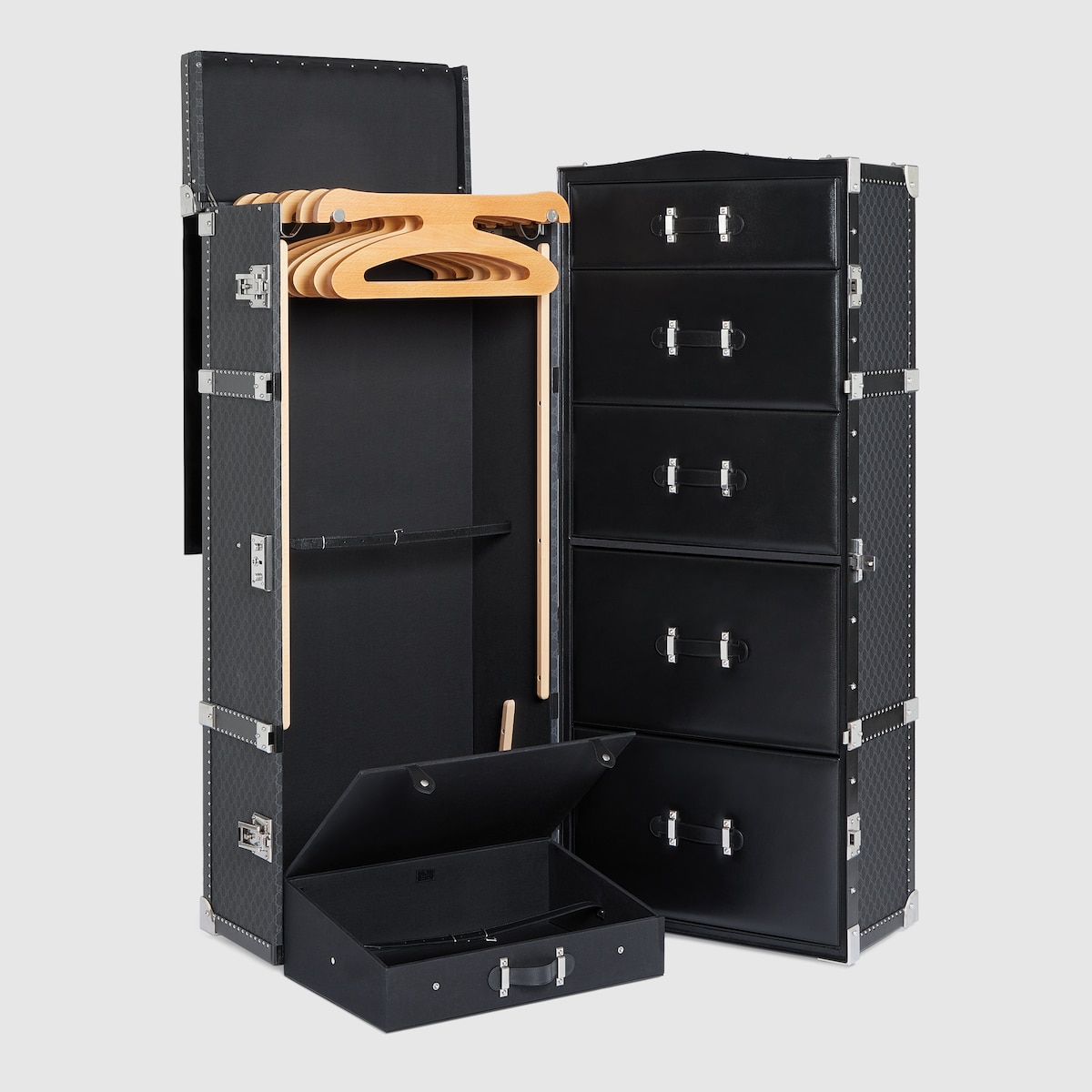 GG rigid trunk in black Supreme | GUCCI® UK