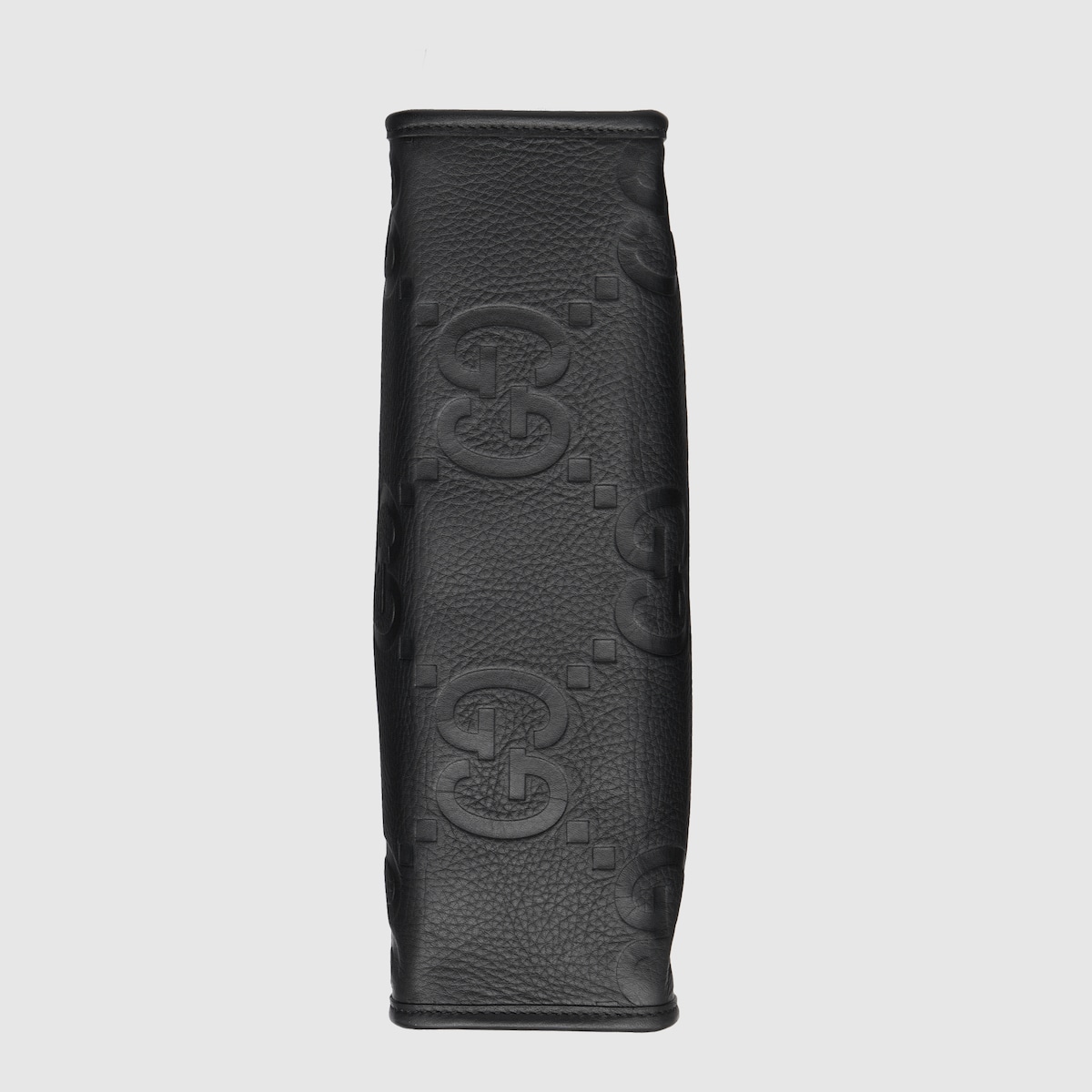GG jumbo medium pouch in black leather | GUCCI® SG