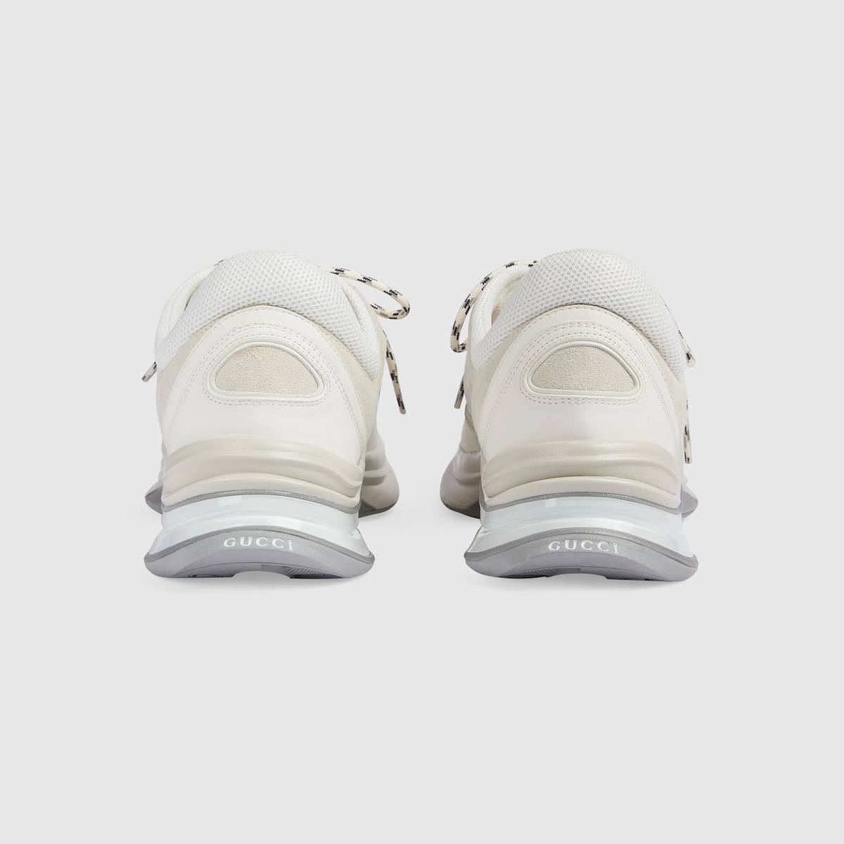 白色麂皮男士Gucci Run運動鞋 | GUCCI® 香港