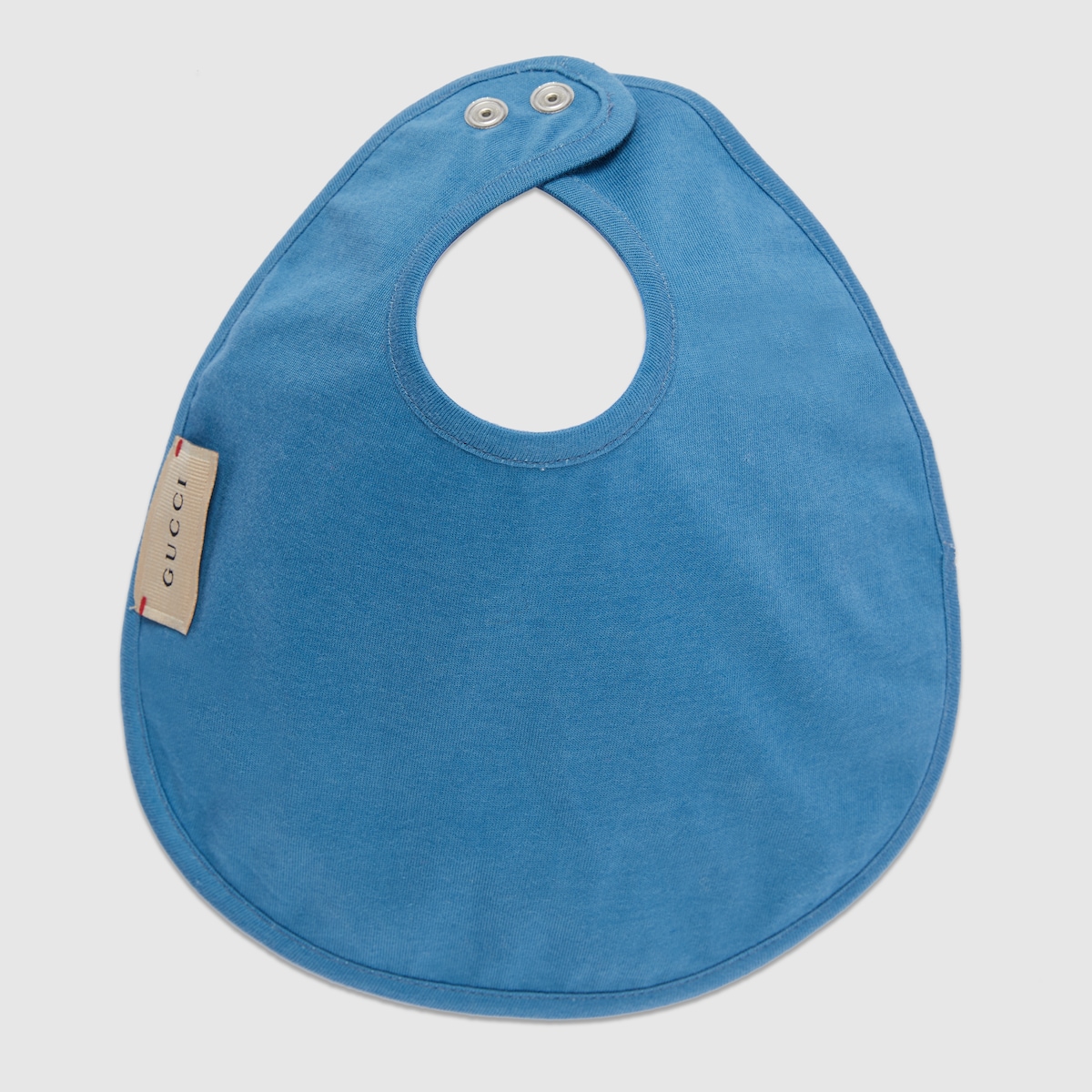 Baby cotton bib with Web in blue | GUCCI® NL