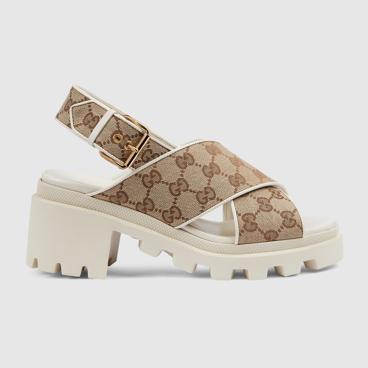 Women's GG lug sole sandal in GG Supreme | GUCCI® NZ