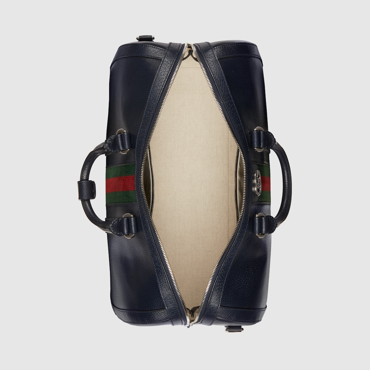 Gucci Savoy small duffle bag in dark blue leather | GUCCI® Australia