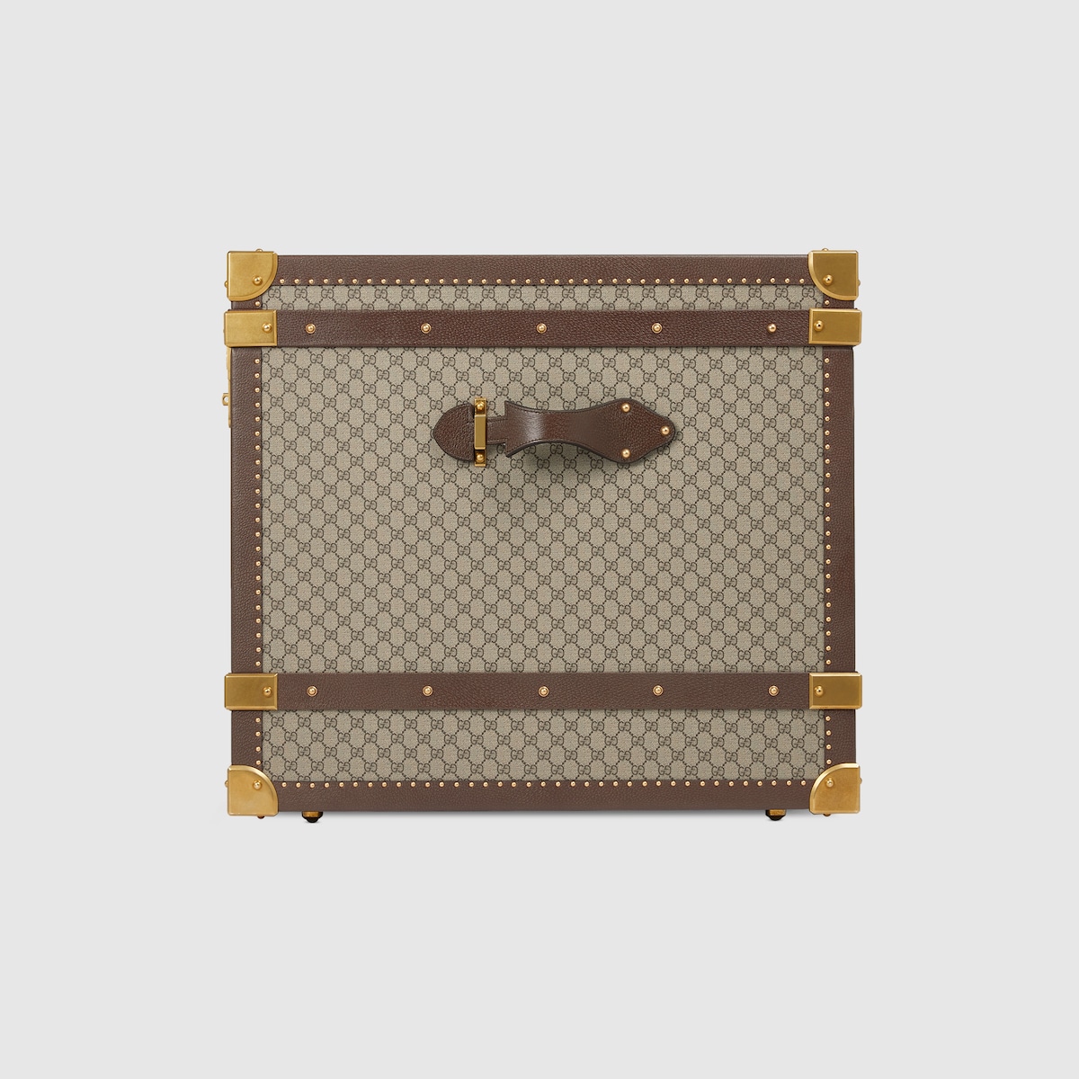 Gucci Savoy trunk in beige and ebony Supreme | GUCCI® UK