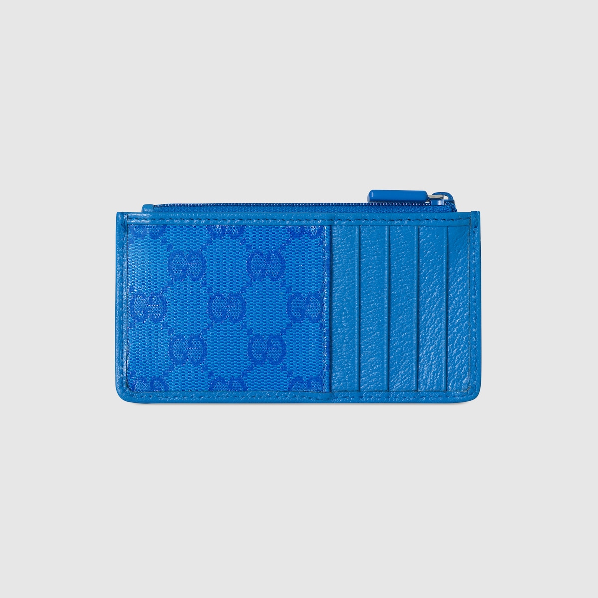 GG Crystal card case in blue GG Crystal canvas | GUCCI® NZ