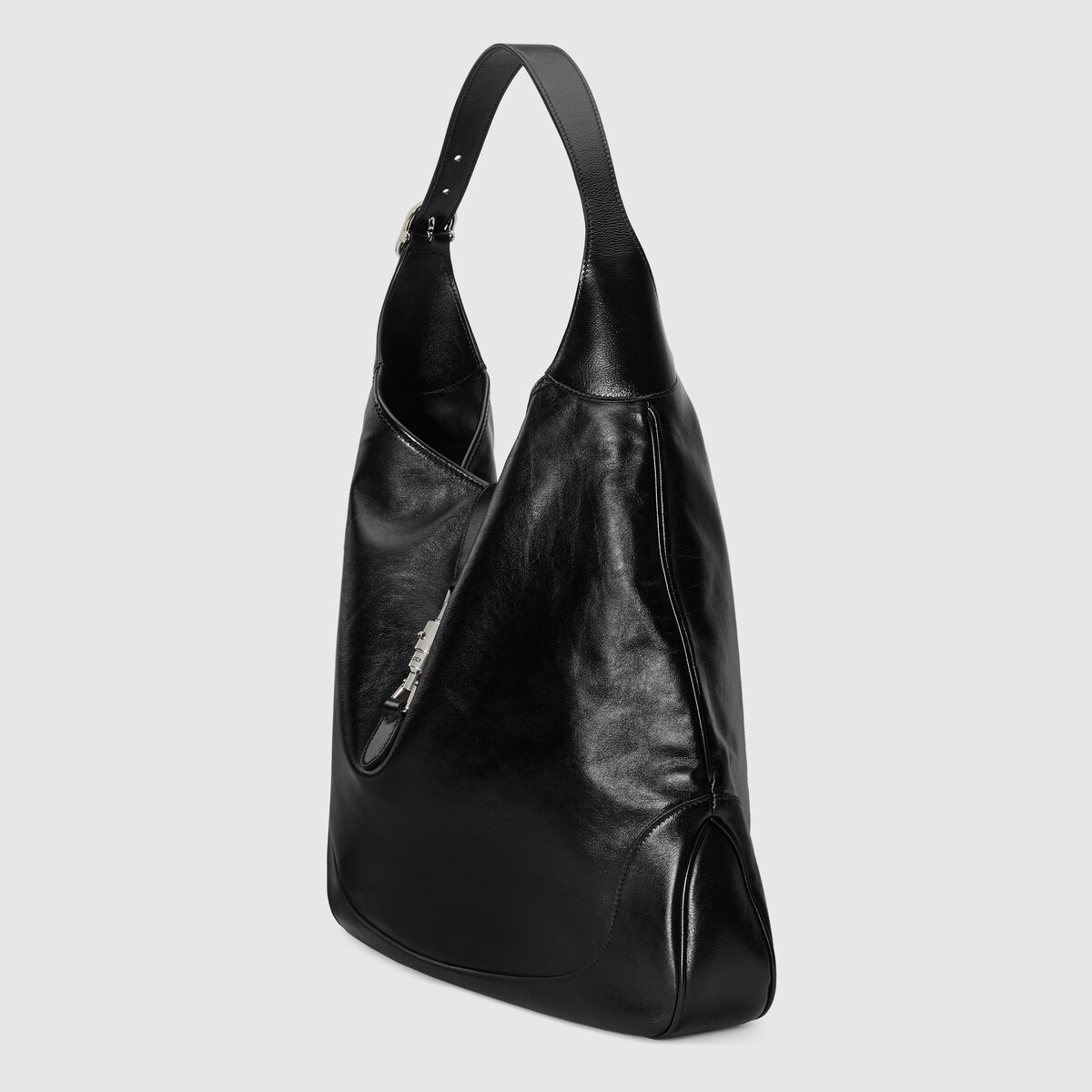 กระเป๋า Jackie 1961 large shoulder bag inหนังสีดำ | GUCCI® TH