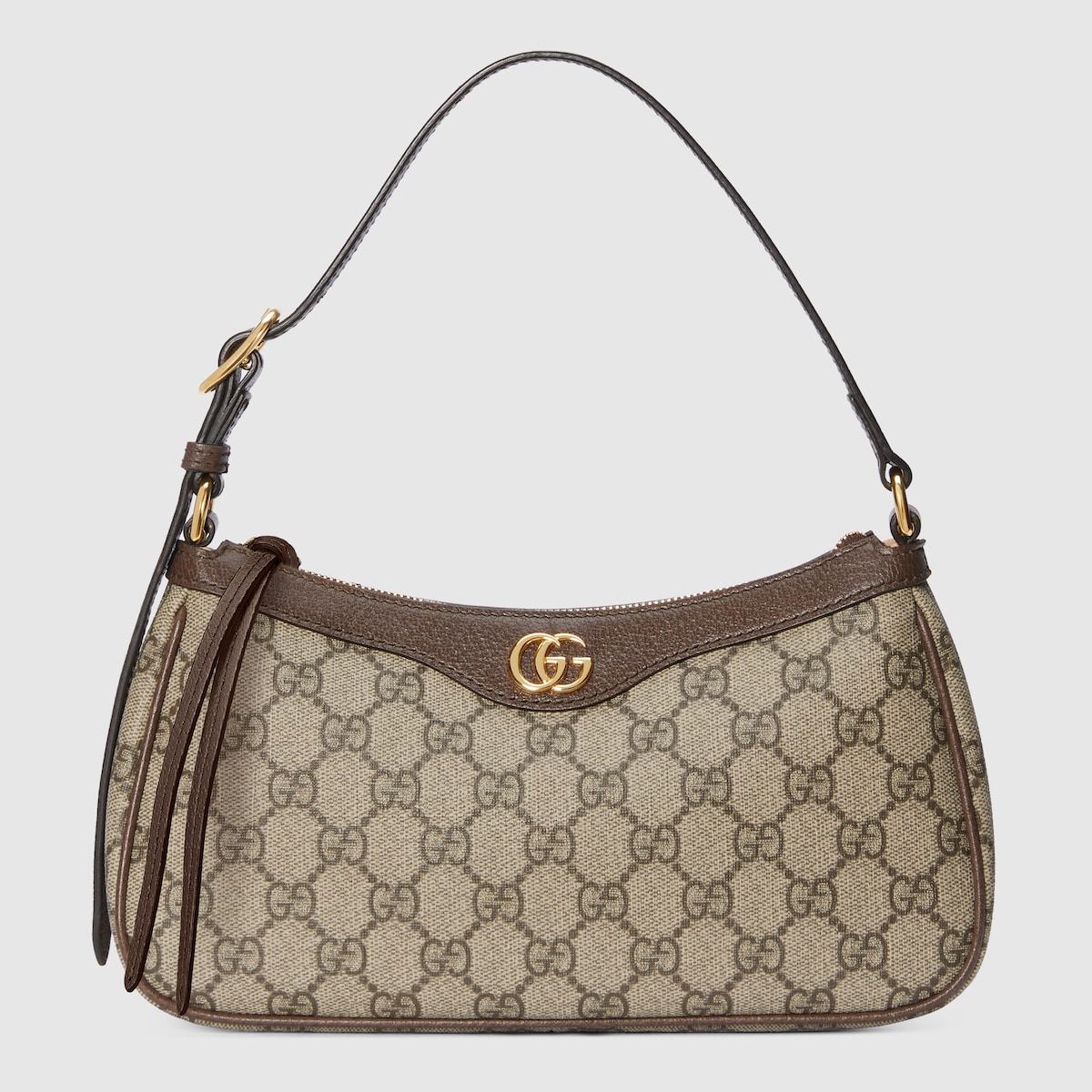 Sac à épaule Ophidia petite taille en toile GG Supreme beige et ébène | GUCCI® FR