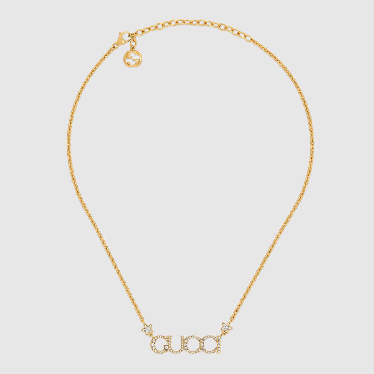 'GUCCI' letter necklace in gold-toned | GUCCI® Australia