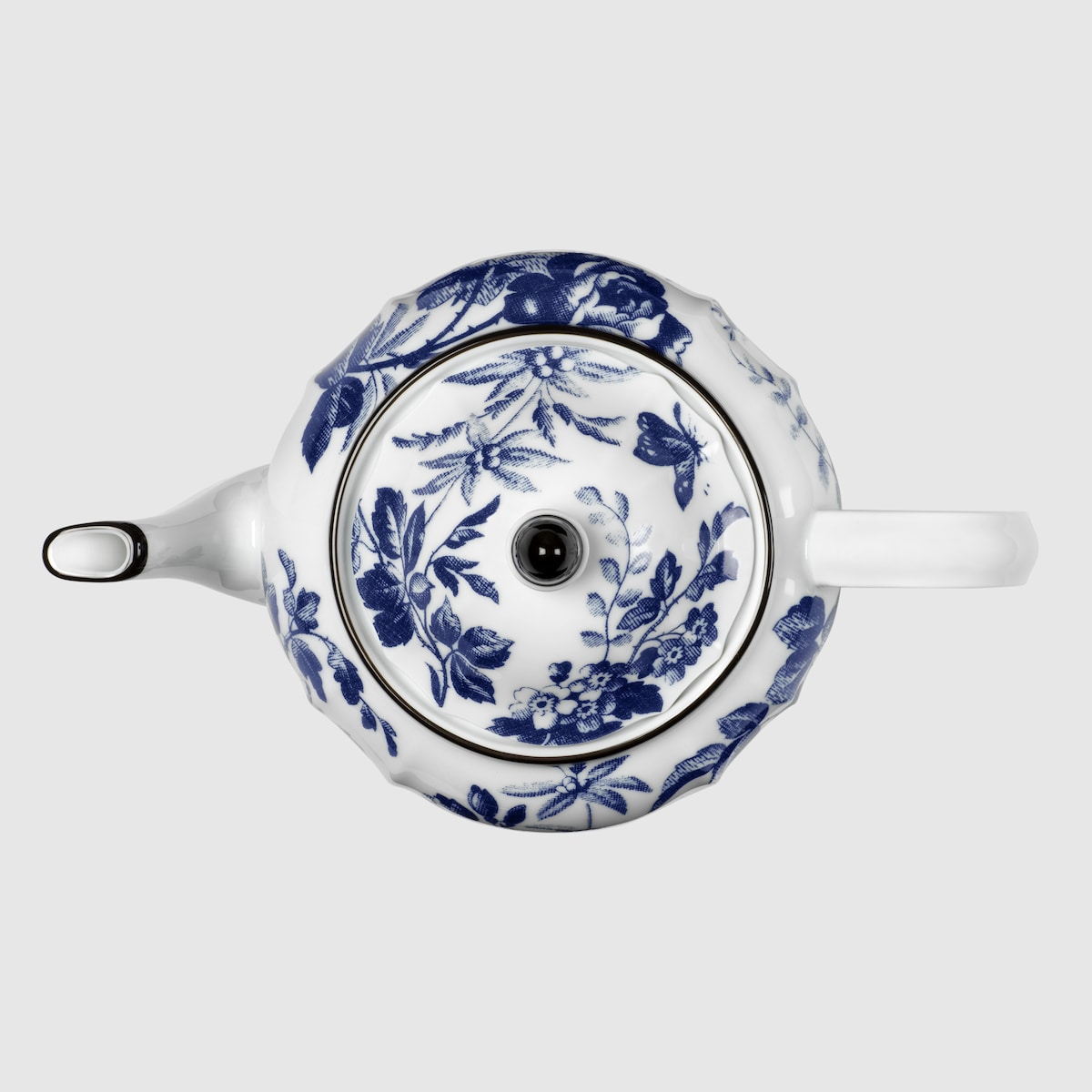 Herbarium teapot in blue and white porcelain | GUCCI® CA
