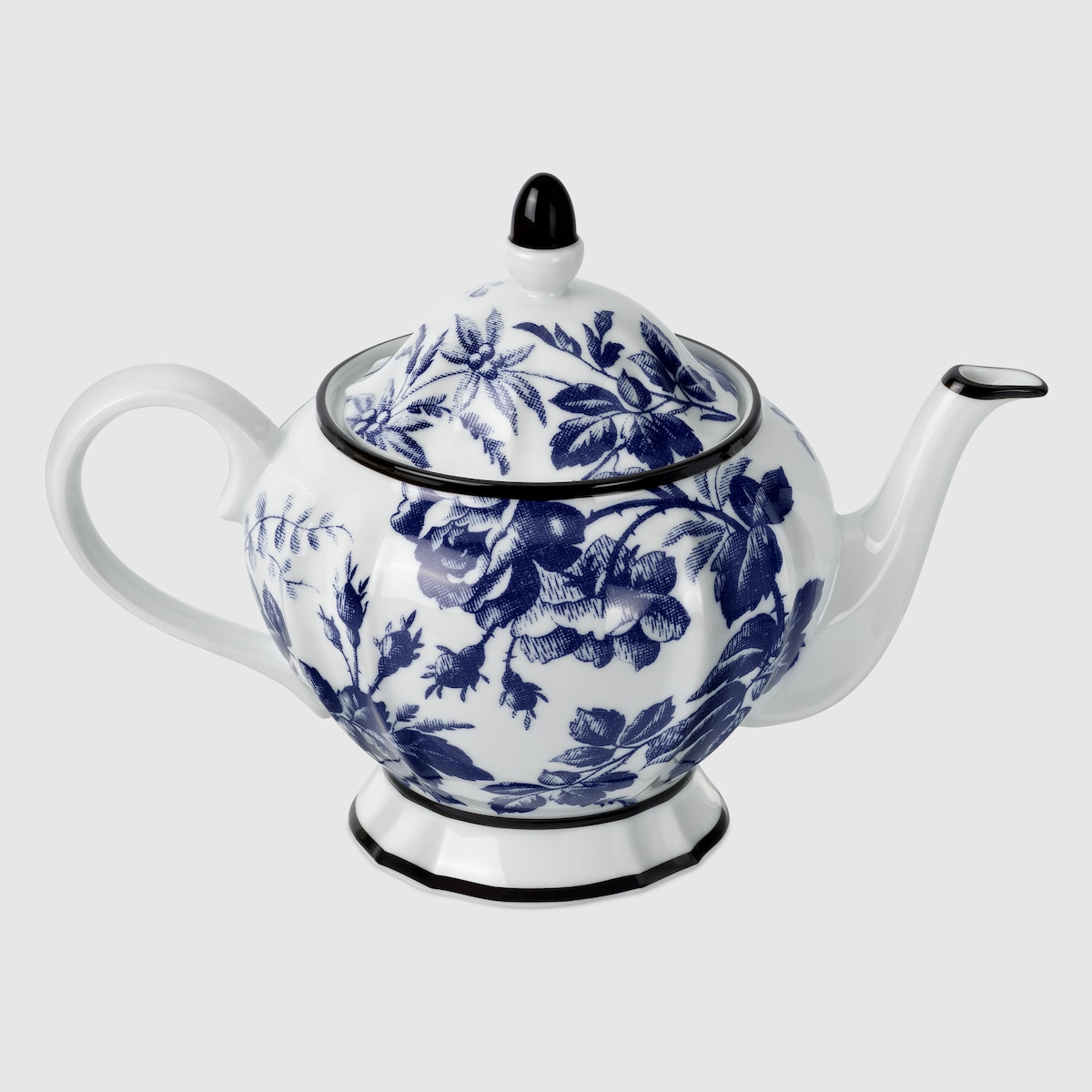 Herbarium teapot in blue and white porcelain | GUCCI® CA