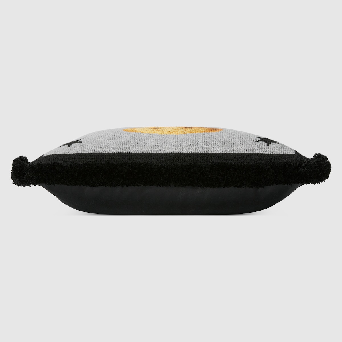 Gucci bear wool cushion in grey and black | GUCCI® US
