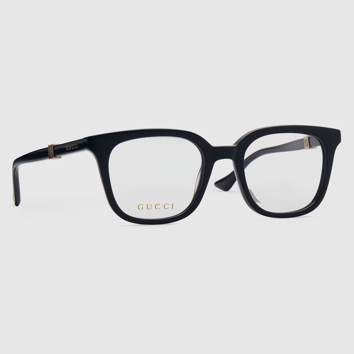 Rectangular Optical Frame In Black Gucci Au
