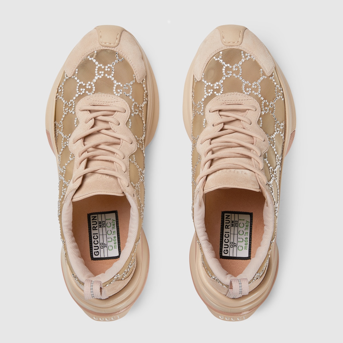 Women's Gucci Run sneaker in pink GG mesh | GUCCI® NZ