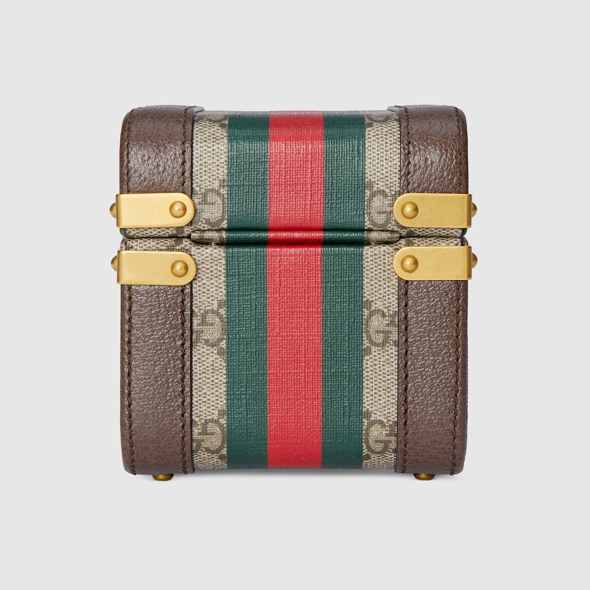 Gucci Savoy mini rigid beauty case in beige and ebony Supreme | GUCCI® US