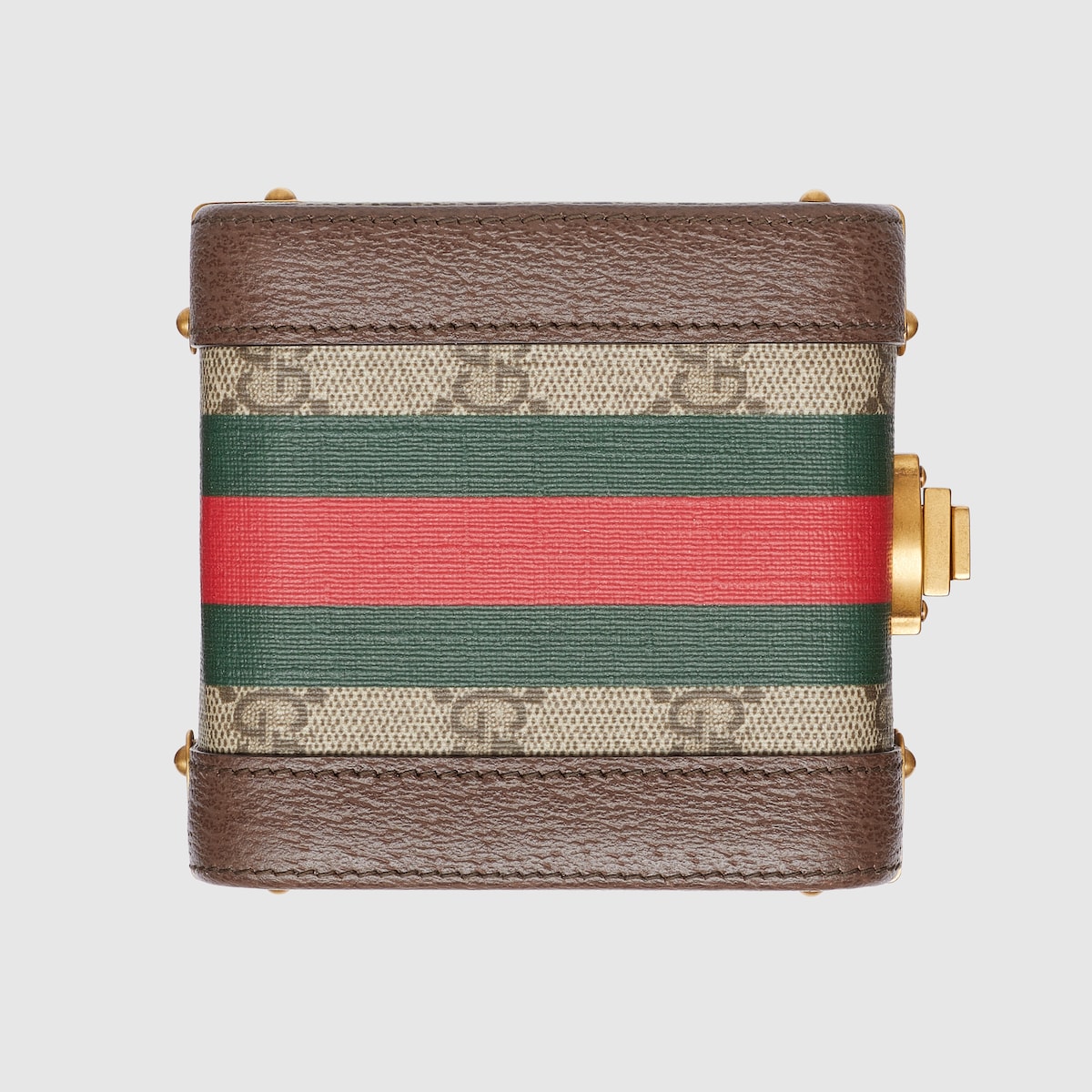Gucci Savoy mini rigid beauty case in beige and ebony Supreme | GUCCI® US