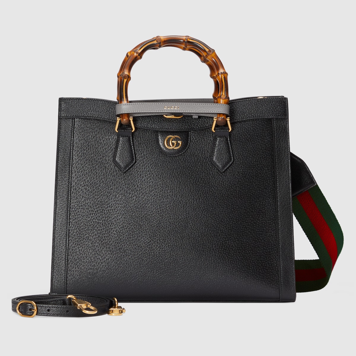 Gucci Diana medium tote bag in black leather | GUCCI® Australia