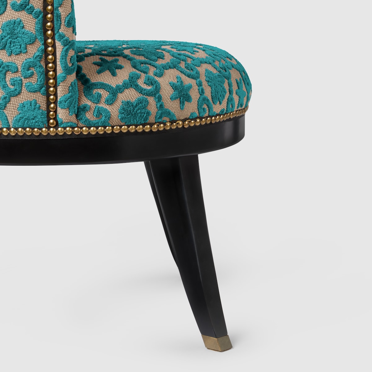 GG jacquard armchair in blue velvet jacquard | GUCCI® US