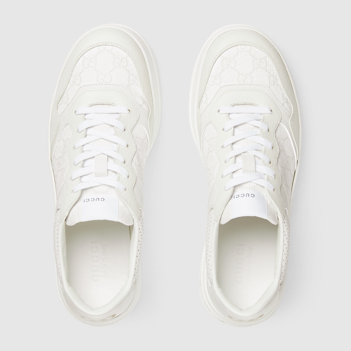Men's chunky sneaker with GG in white and grey GG Supreme | GUCCI® UK