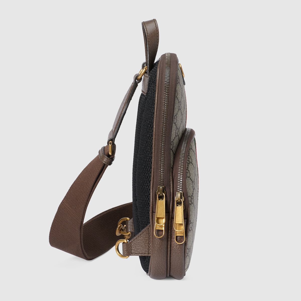 Ophidia small slingbag in beige and ebony GG Supreme | GUCCI® US