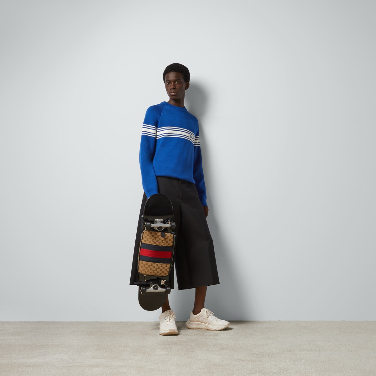 Gucci logo skateboard in black wood | GUCCI® US