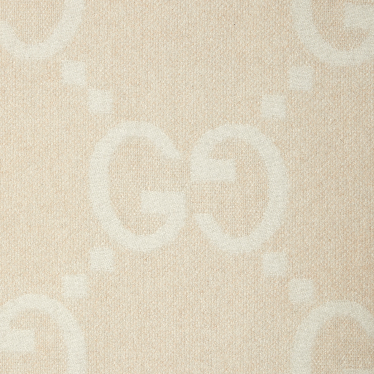 Capa de cachemira con jumbo GG reversible en camel y blanco | GUCCI® MX