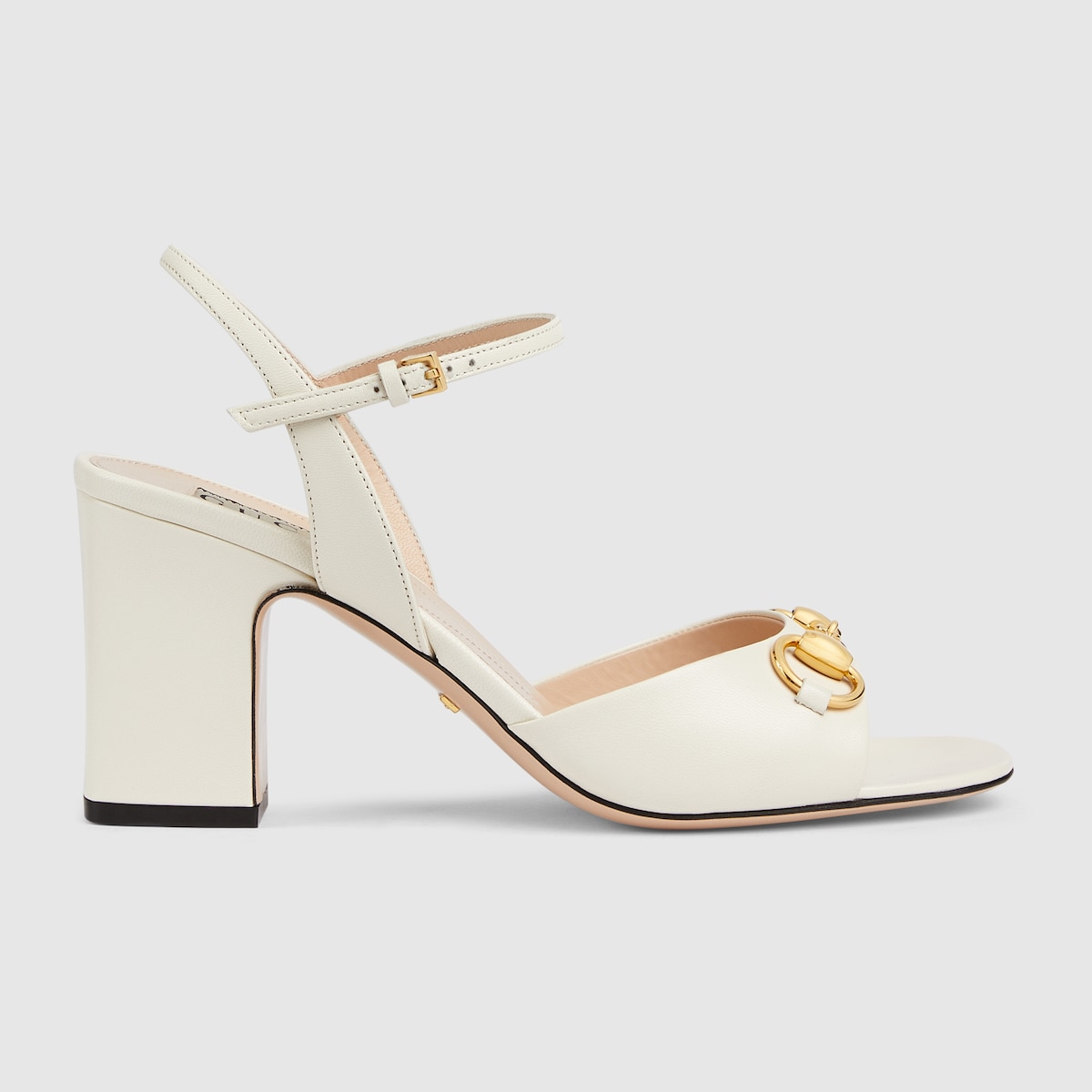 Sandales avec Mors pour femme en cuir blanc | GUCCI® CA