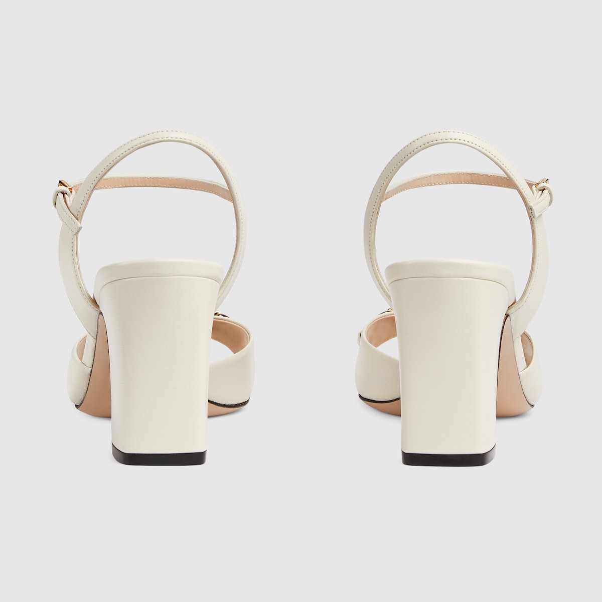 Sandales avec Mors pour femme en cuir blanc | GUCCI® CA