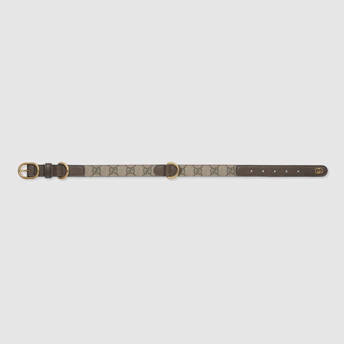 Small/medium pet collar in beige and ebony Supreme | GUCCI® AU