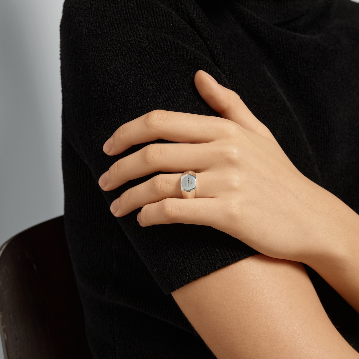 Schmaler Trademark Ring in 925er Sterlingsilber GUCCI BE