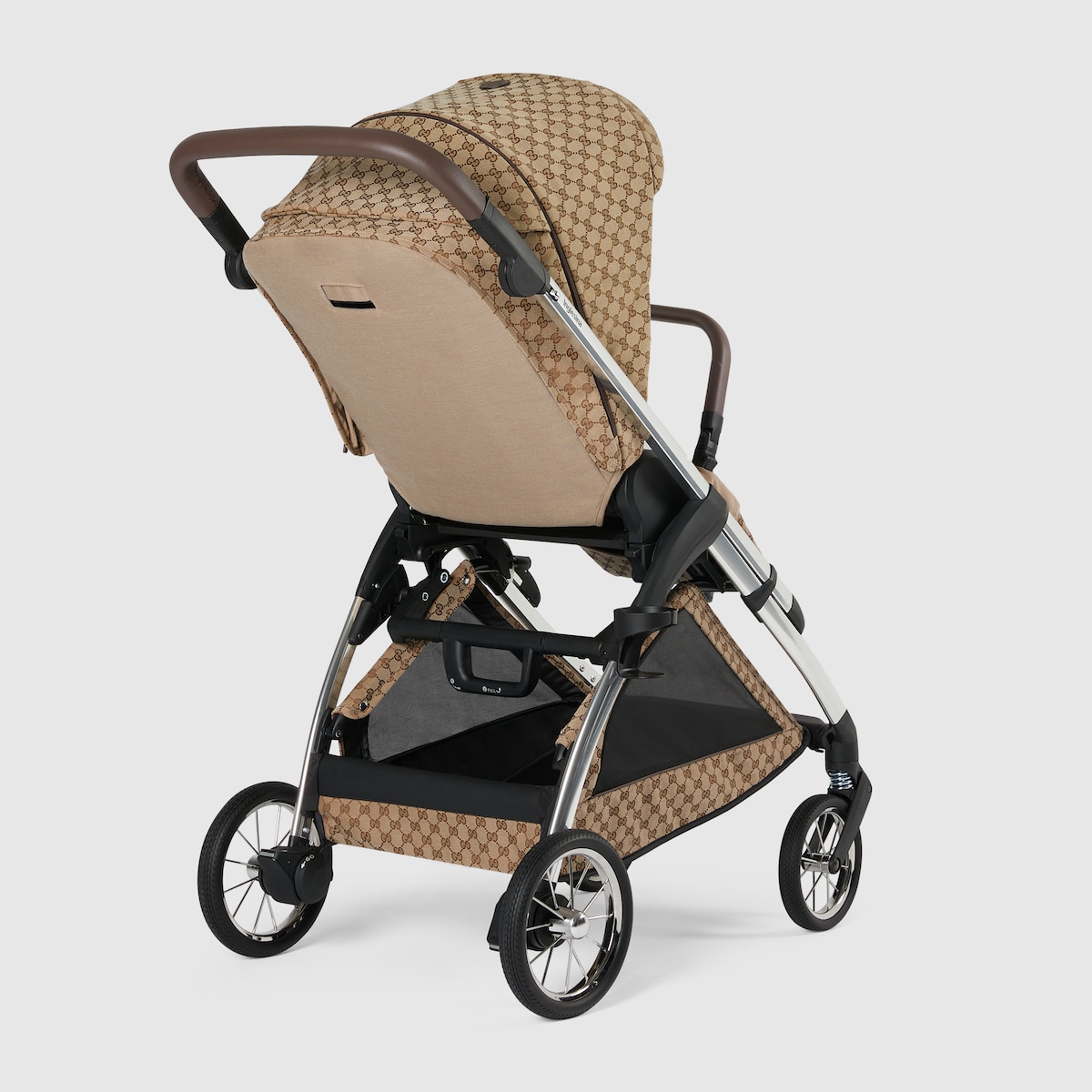 Gucci Bassinet-Stroller combo in beige and ebony GG canvas | GUCCI® US