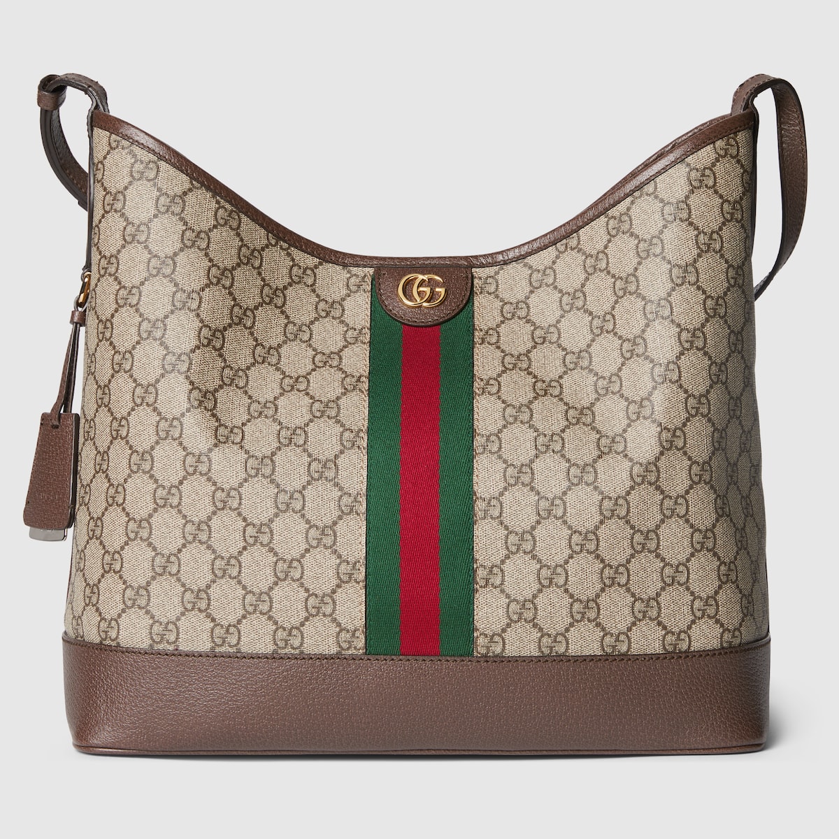 Ophidia large shoulder bag in beige and dark brown GG Supreme | GUCCI ...