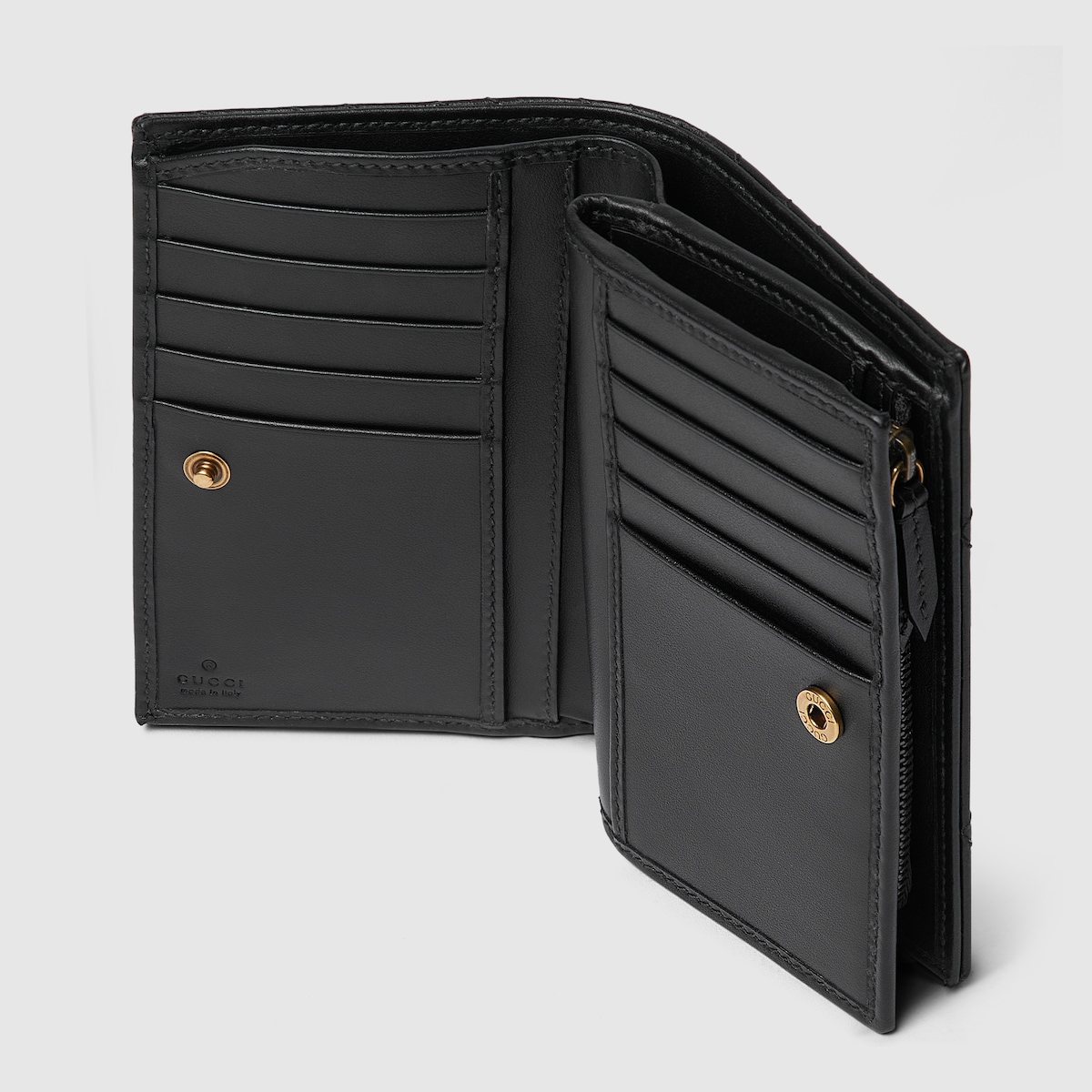 GG Marmont wallet in black leather | GUCCI® US