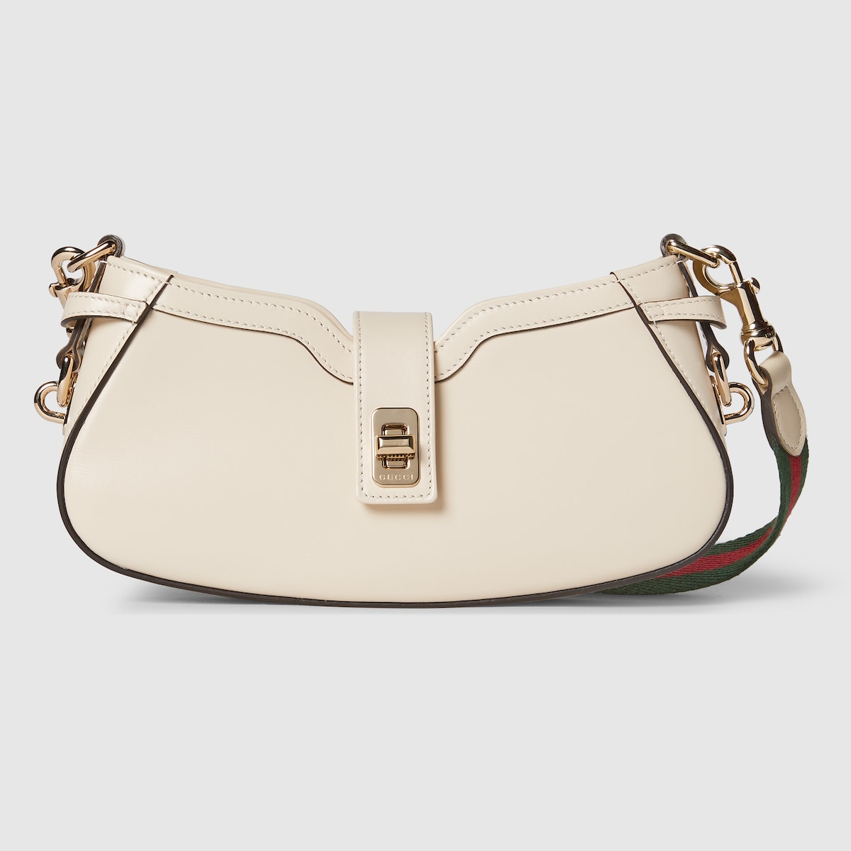 Gucci Moon Side mini shoulder bag in ivory leather | GUCCI® Australia