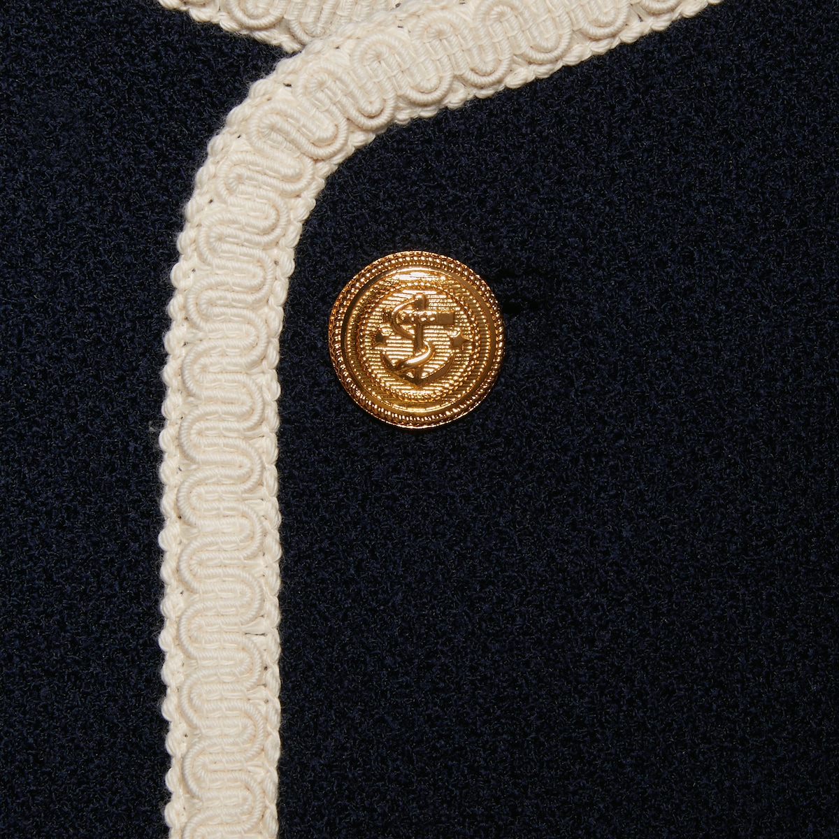 Retro tweed jacket in dark blue | GUCCI® UK