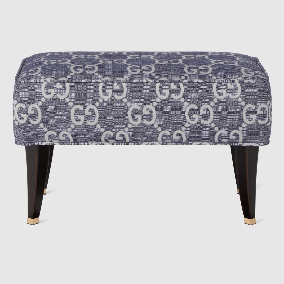 GG jacquard stool in blue and light blue fabric | GUCCI® US