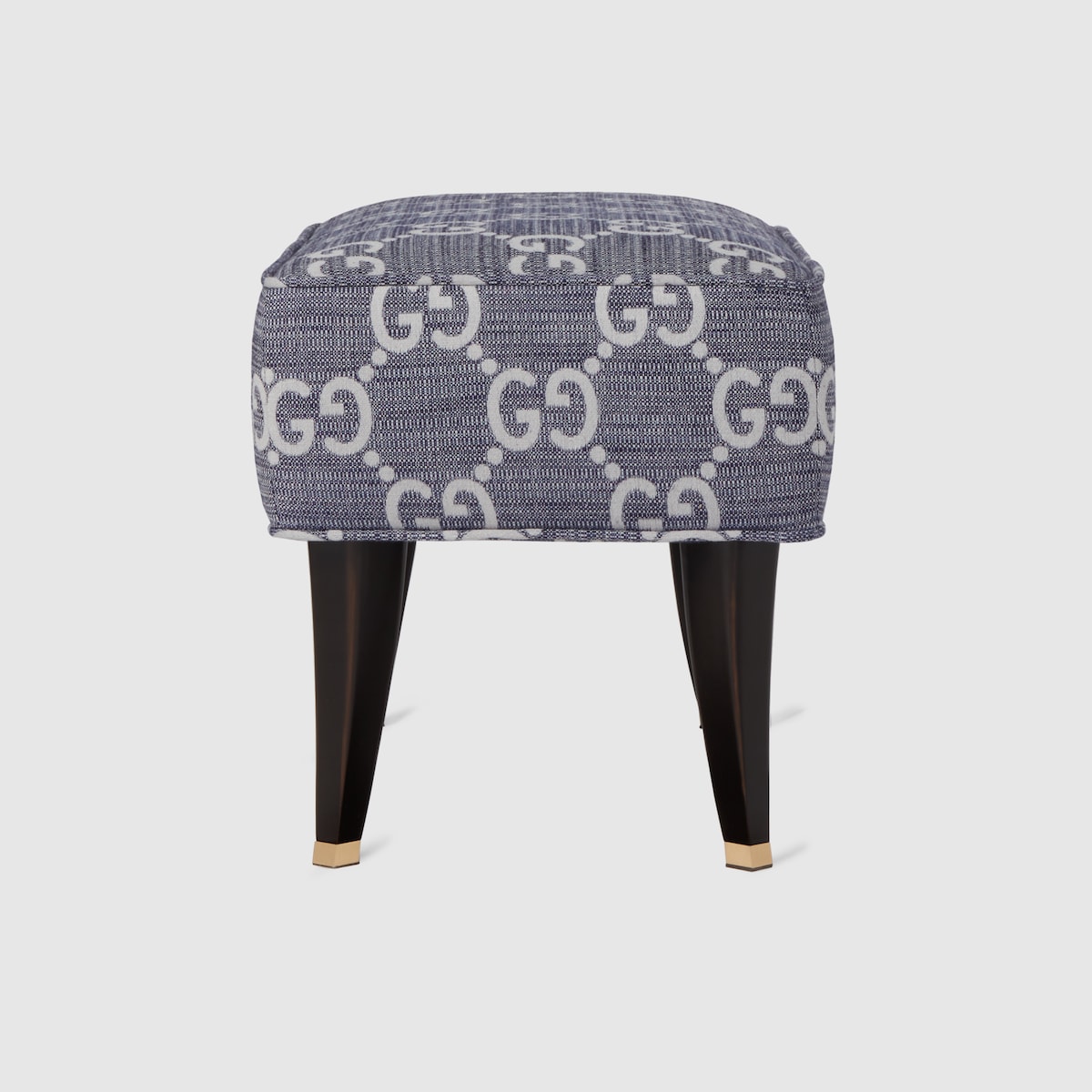 GG jacquard stool in blue and light blue fabric | GUCCI® US