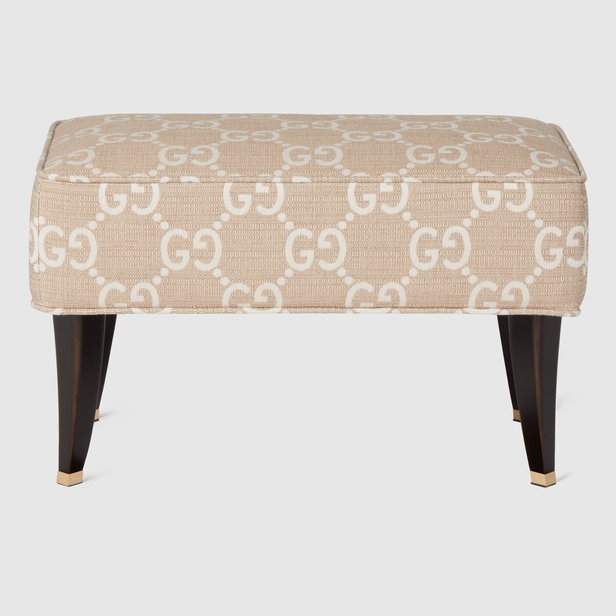 GG jacquard stool in beige and white fabric | GUCCI® US