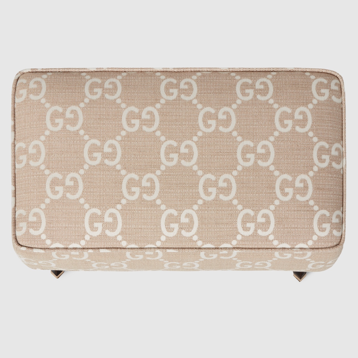 GG jacquard stool in beige and white fabric | GUCCI® US