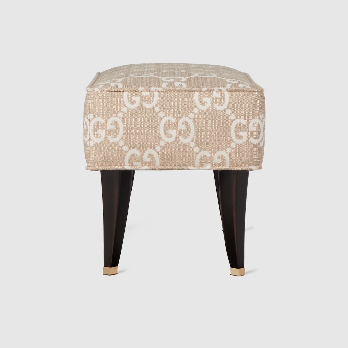 GG jacquard stool in beige and white fabric | GUCCI® US