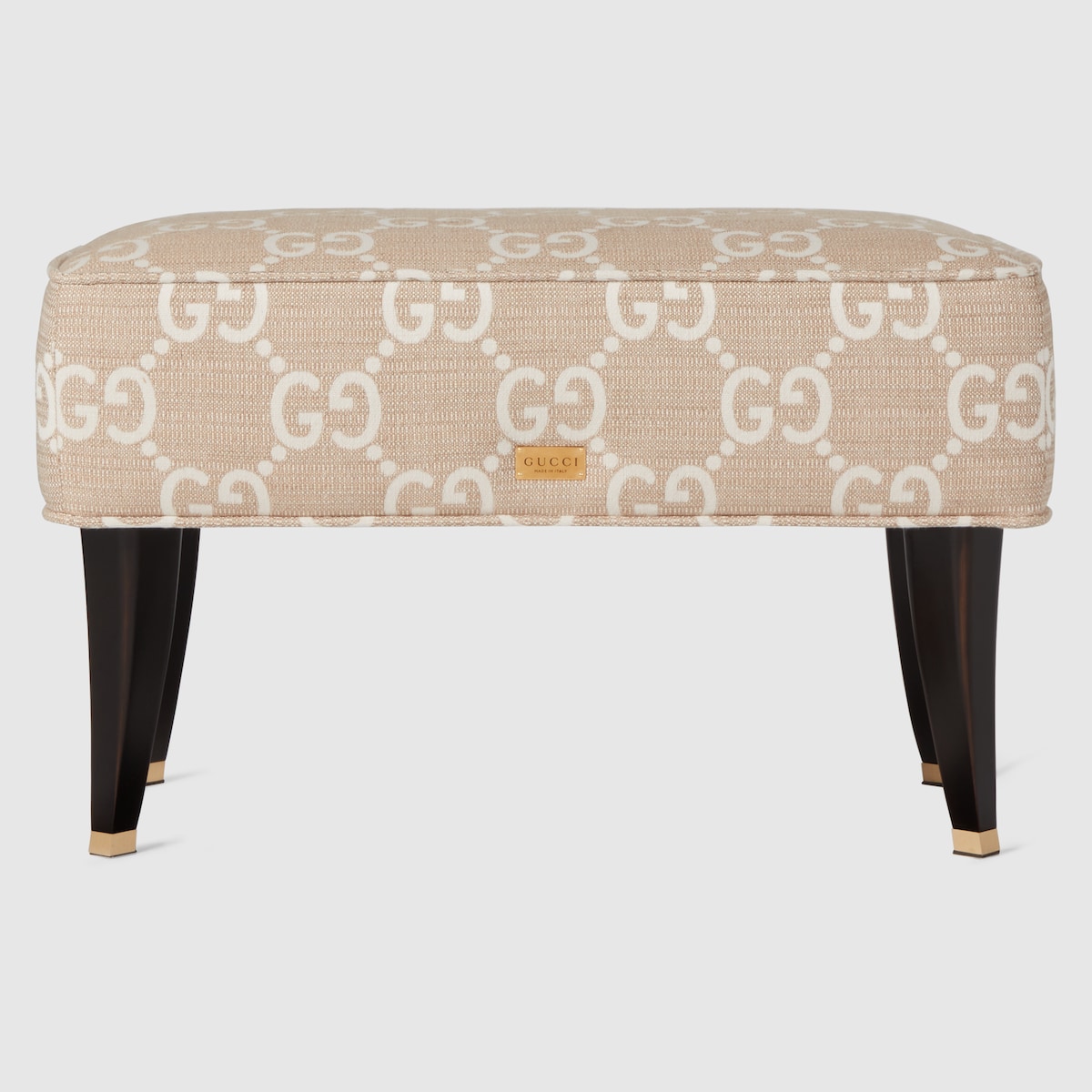 GG jacquard stool in beige and white fabric | GUCCI® US