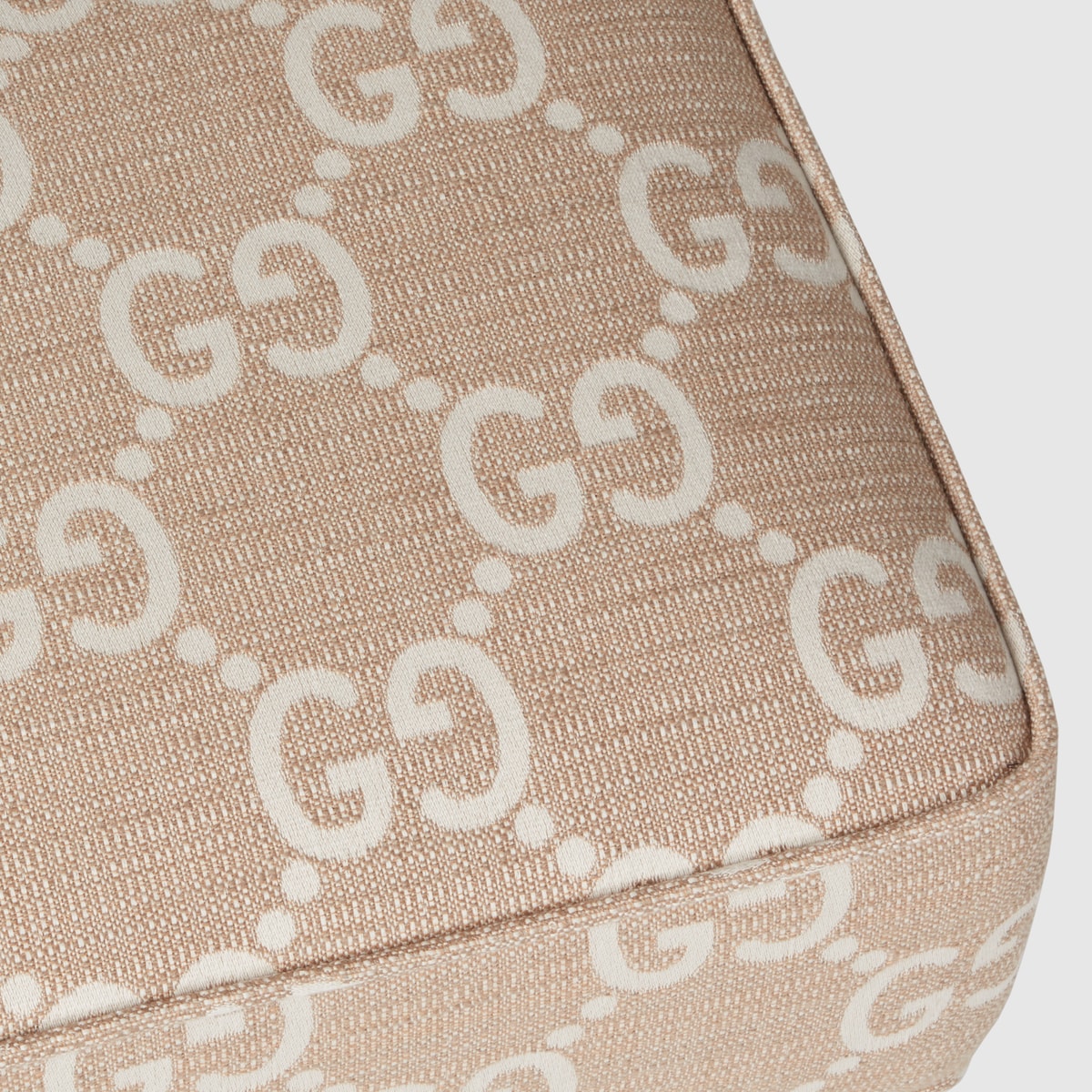 GG jacquard stool in beige and white fabric | GUCCI® US