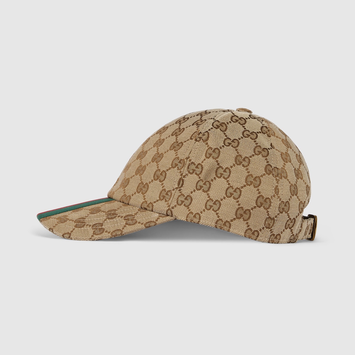 GG canvas baseball hat in beige and ebony | GUCCI® Australia
