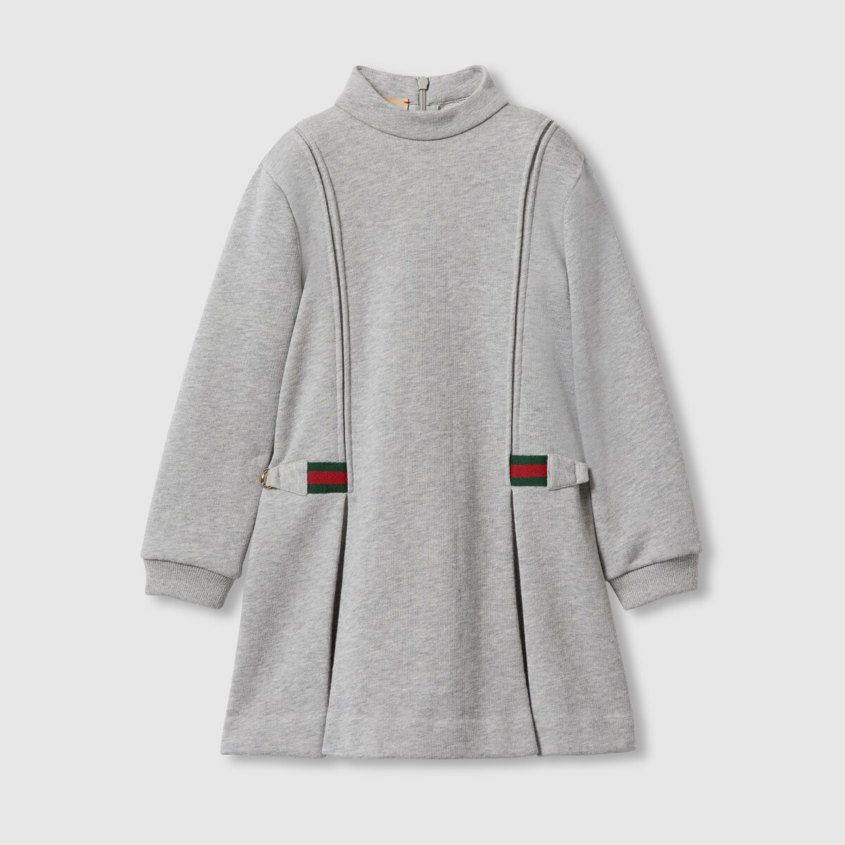 Children's cotton dress with Web in grey | GUCCI® US