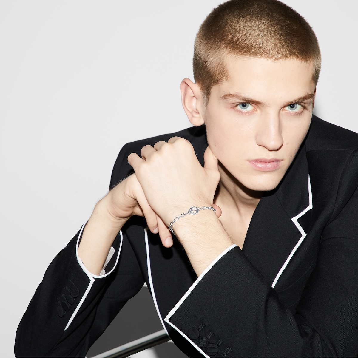 Gucci Interlocking chain bracelet in 925 sterling silver | GUCCI® US