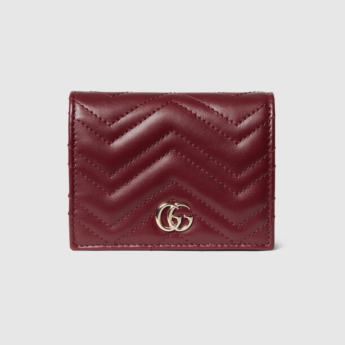 GG Marmont small wallet in Rosso Ancora red leather | GUCCI® UK