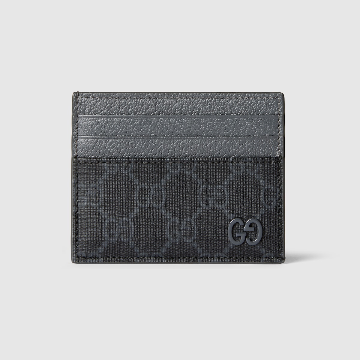 GG card case with GG detail in black GG Supreme | GUCCI® 香港