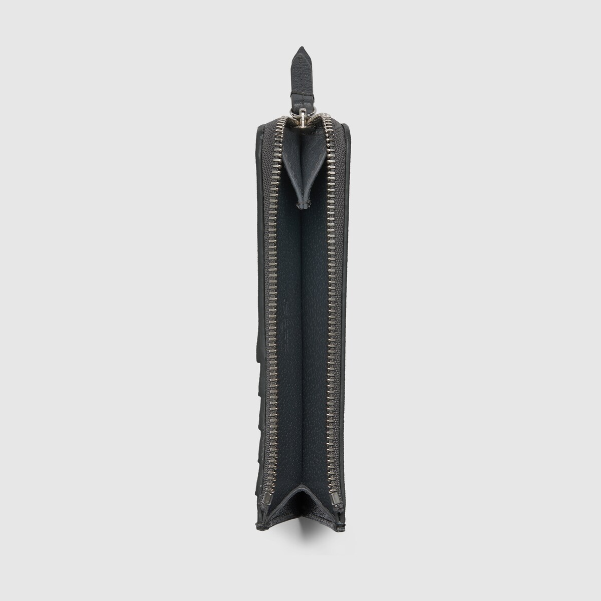 GG zip card case with GG detail in black GG Supreme | GUCCI® UK
