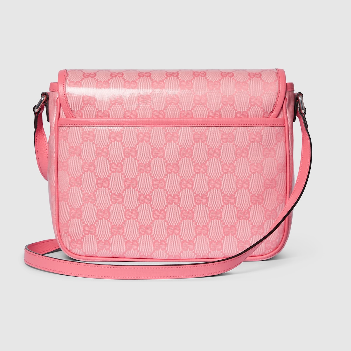Children's GG Crystal satchel bag in pink GG crystal canvas | GUCCI® US